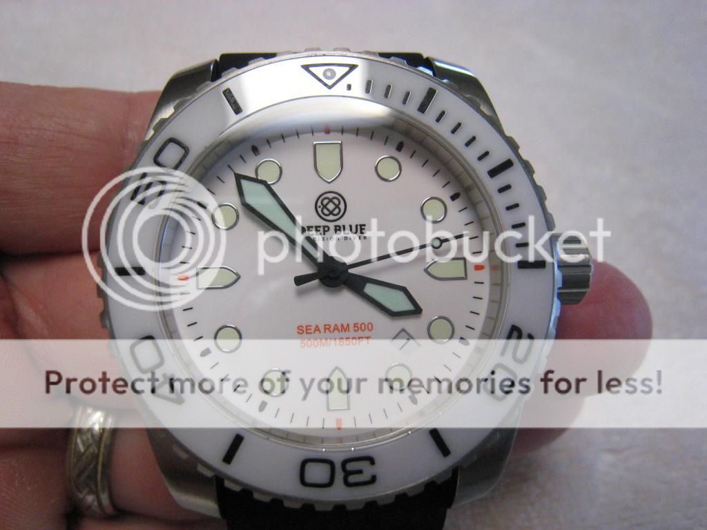 SOLD FS: DEEP BLUE - SEA RAM 500 WHITE BLACK “NEW” | WatchUSeek Watch ...