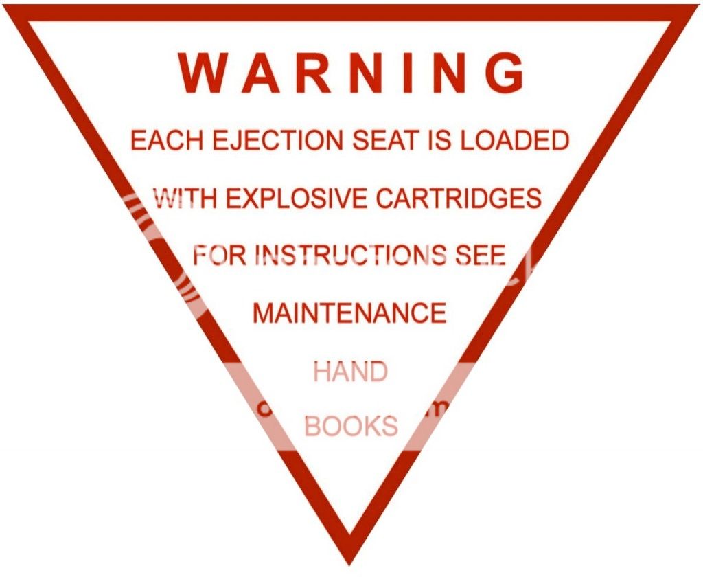 Early ejection warning triangles - LSP Discussion - Large Scale Planes