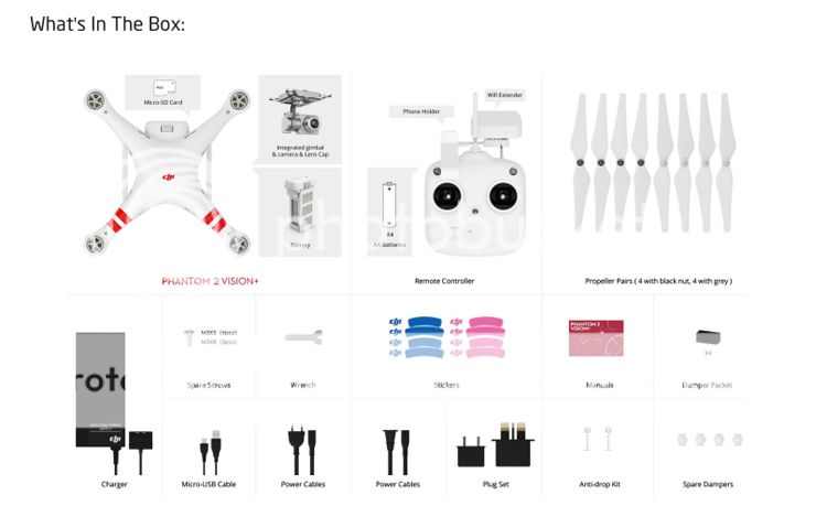 Phantom 2 Vision+ Camera price in Pakistan at Symbios.PK
