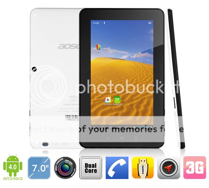 Aoson M85G 7" GSM & Android 4.0.3 Tablet PC price in Pakistan at Symbios.PK